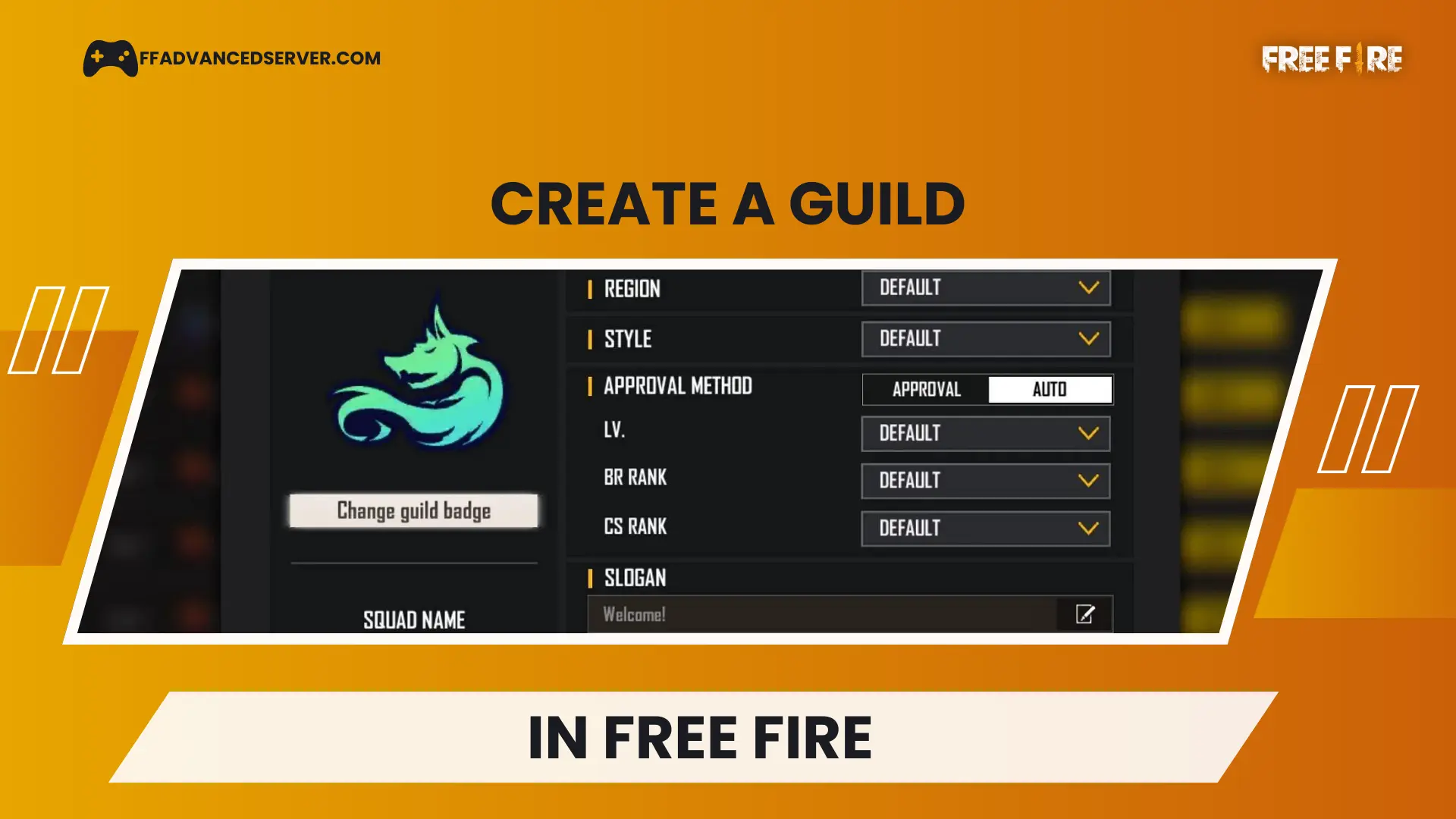 How to Create a Guild in Free Fire? - A Complete Guide - FF Advanced Server