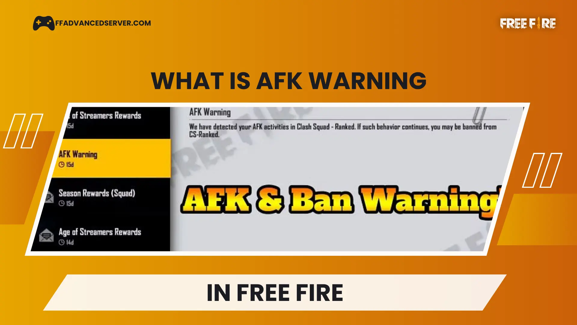 What is AFK Warning in Free Fire? - A Complete Guide