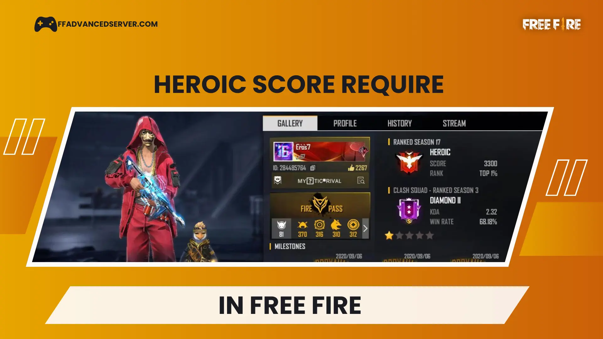 What Score do you Need to be Heroic in Garena Free Fire
