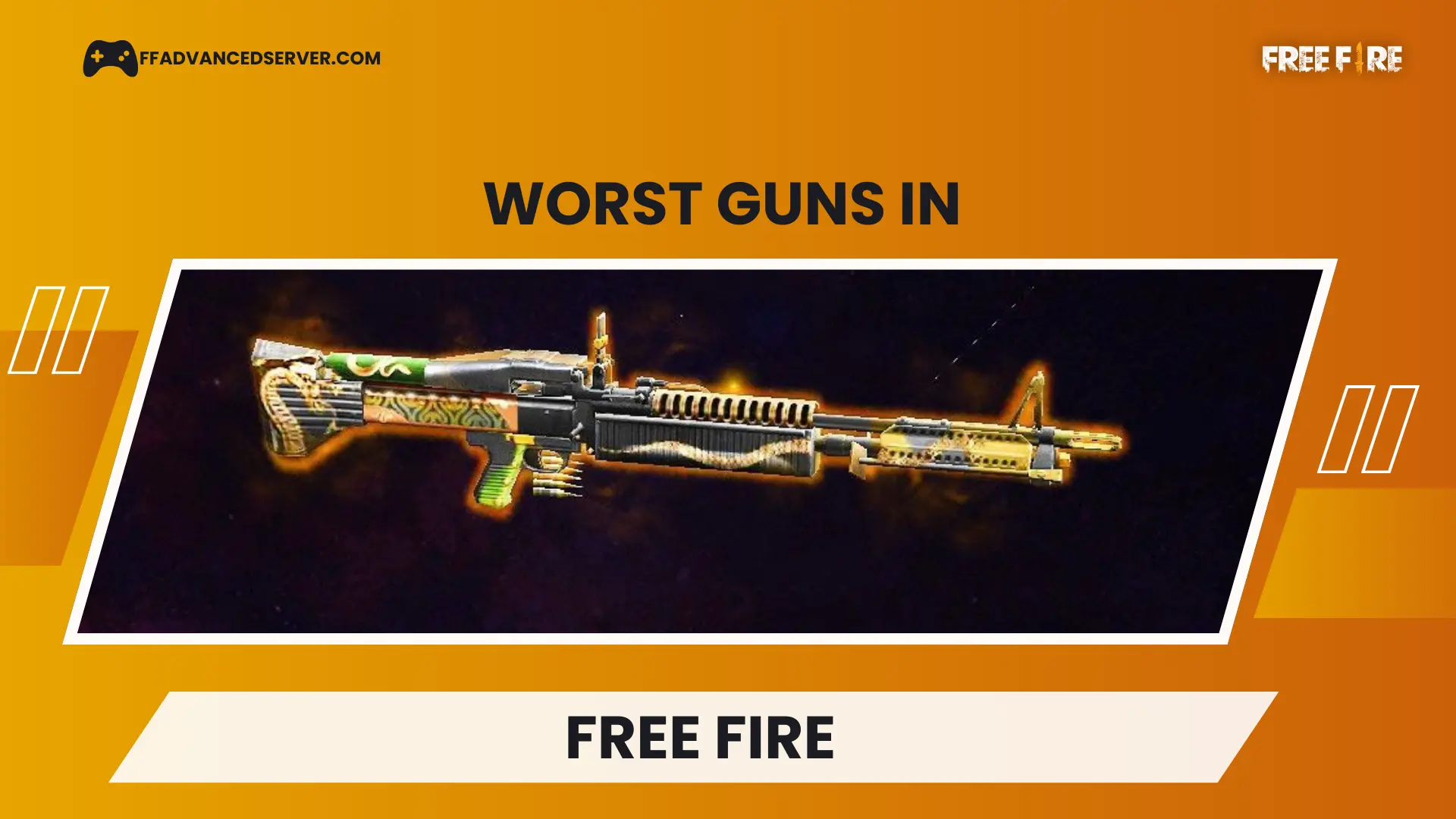 Which is the Worst Gun in Free Fire? - 3 Worst Guns